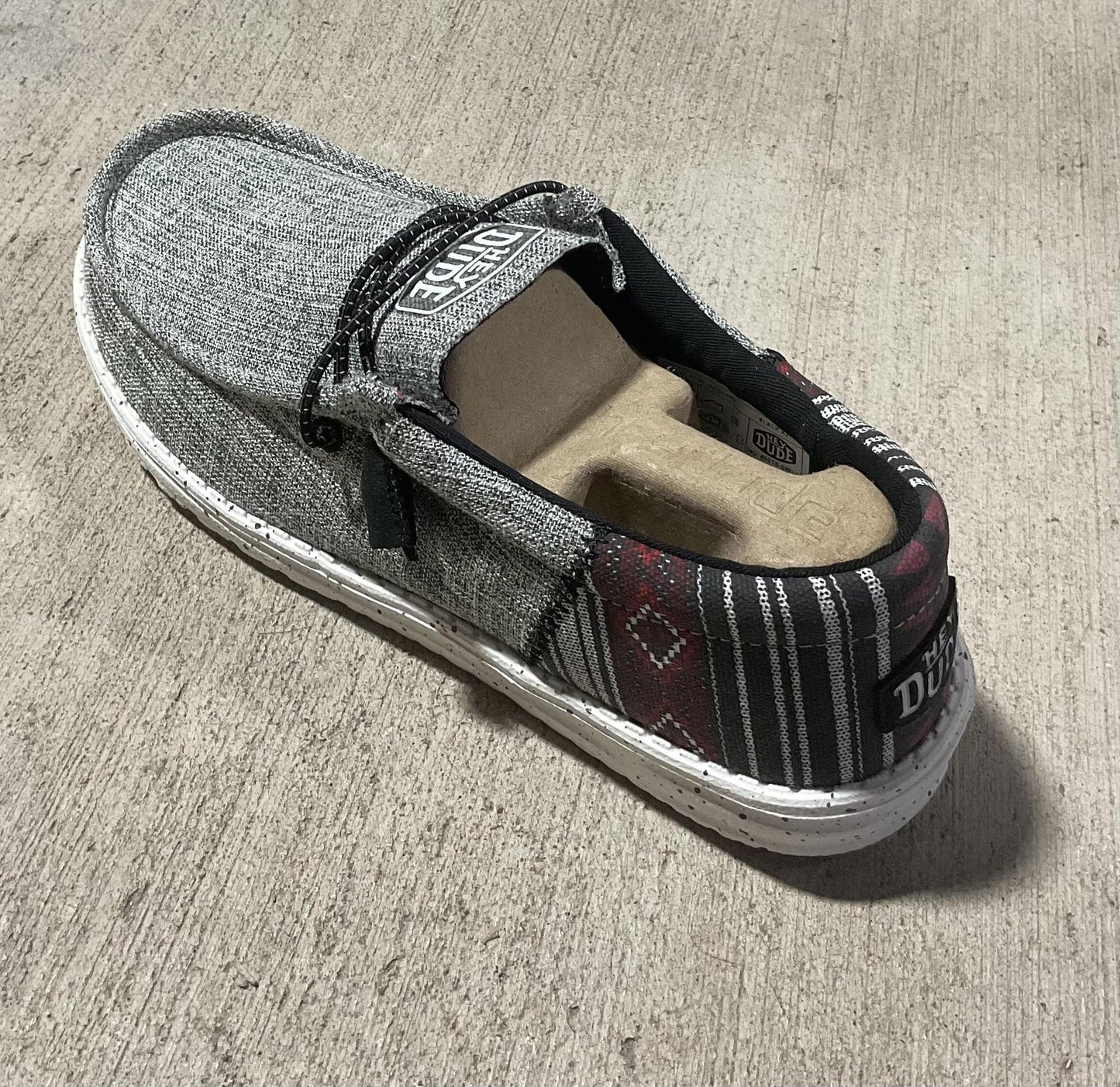 Mens hey dude Wally funk jacquard black aztec | 40010-0WI – Botas Rojero