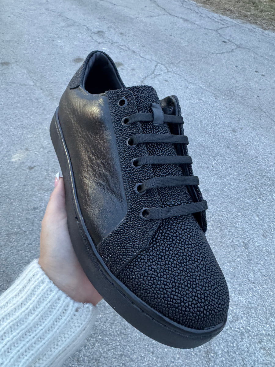BELICO : ORIGINAL STINGRAY BLACK DRESS SHOES – Botas Rojero