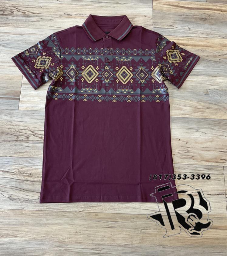 Saul’’ Platini mens burgundy polo shirt – Botas Rojero
