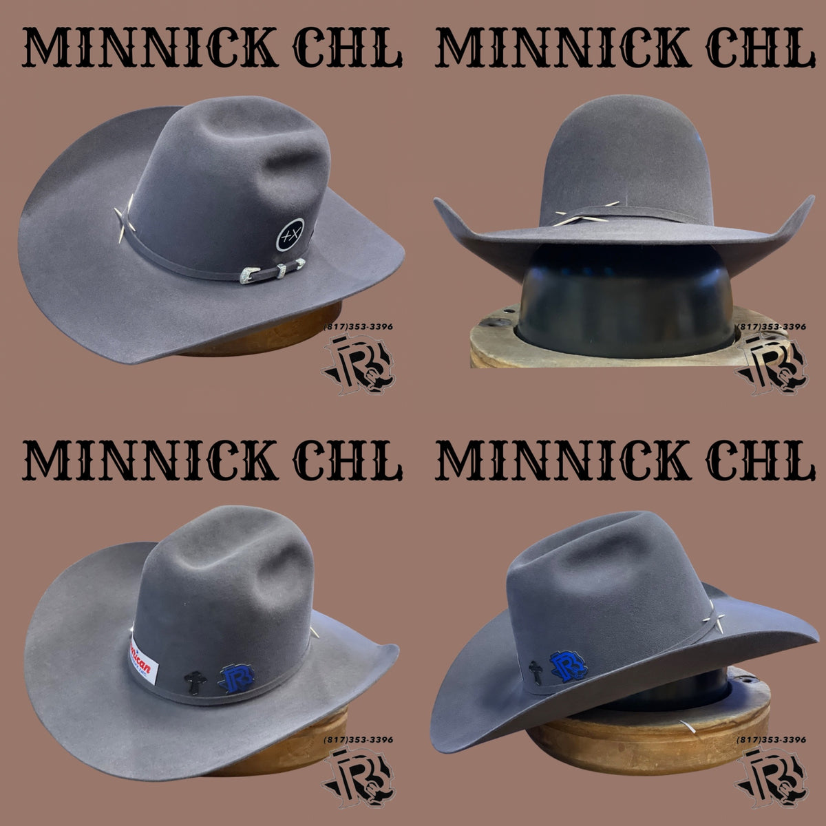 RDR 6X CHARCOAL | MEN WESTERN FELT HAT – Botas Rojero