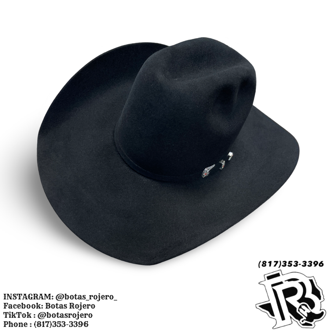 RDR 6X BLACK | MEN WESTERN FELT HAT – Botas Rojero