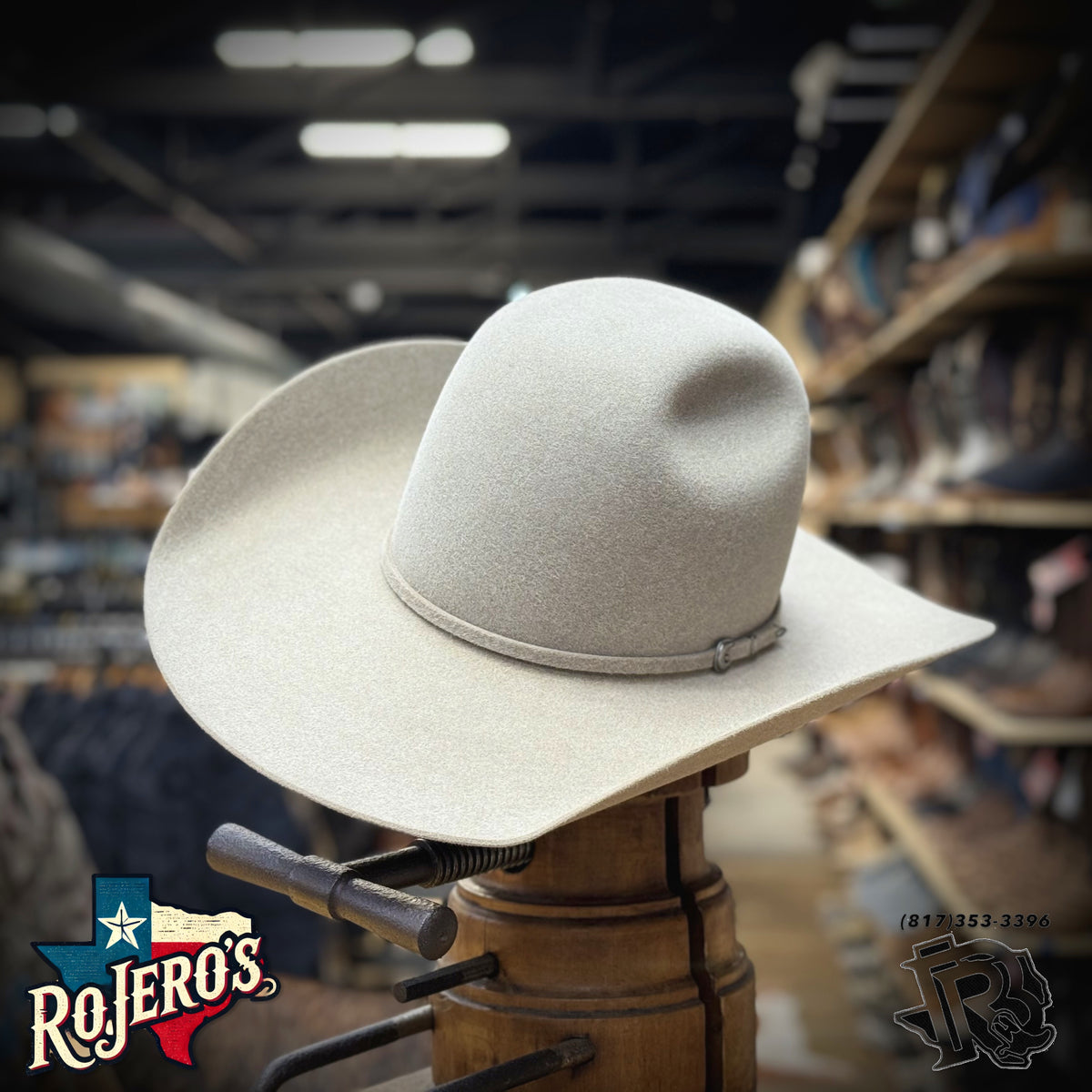 7X (natural) ASH | RODEO KING FELT COWBOY HAT – Botas Rojero