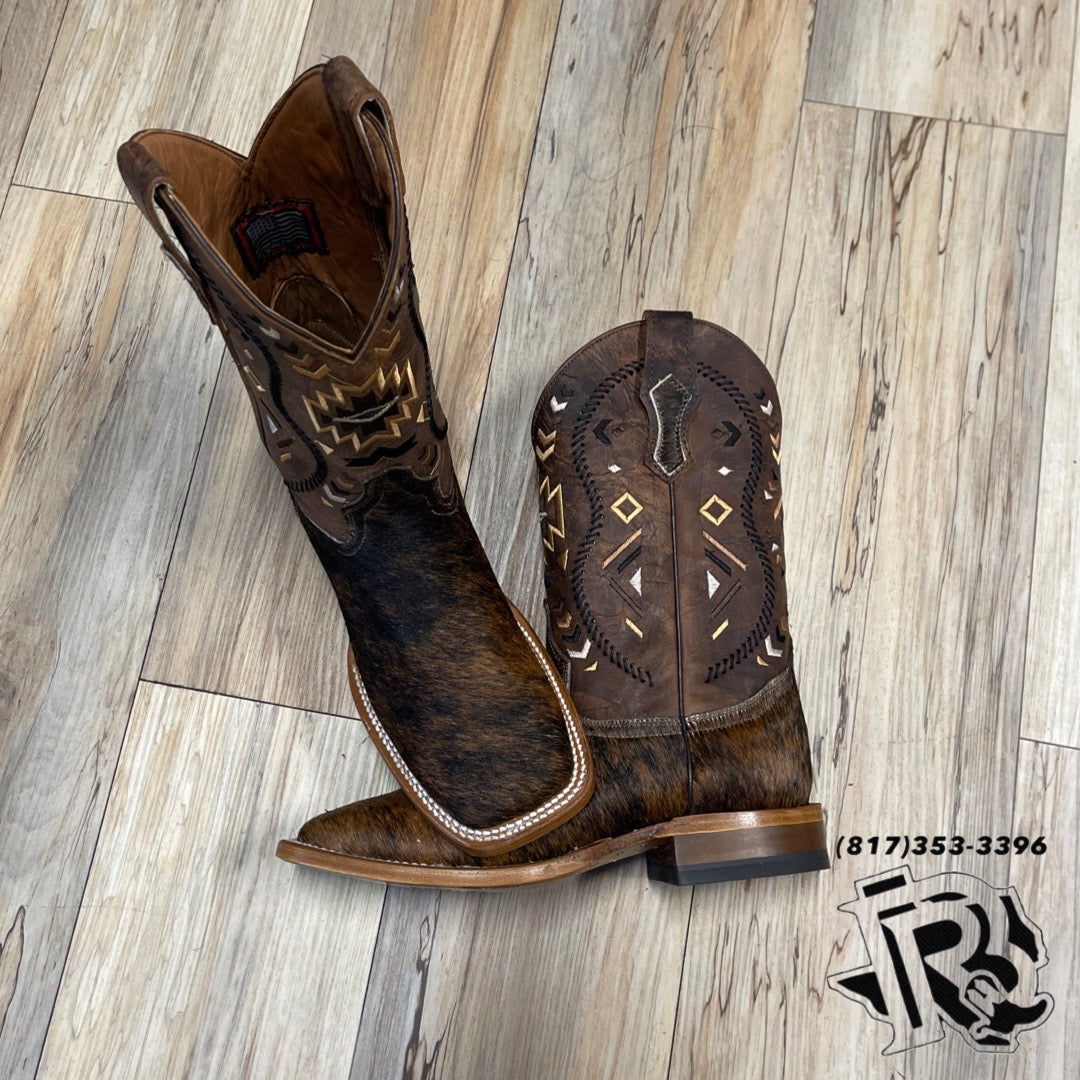 Malachi “ | MEN WESTERN SQUARE TOE DARK COWHIDE BOOTS – Botas Rojero