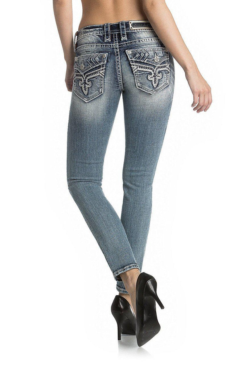 ROCK REVIVAL BEONICA SKINNY LEG JEANS – Botas Rojero
