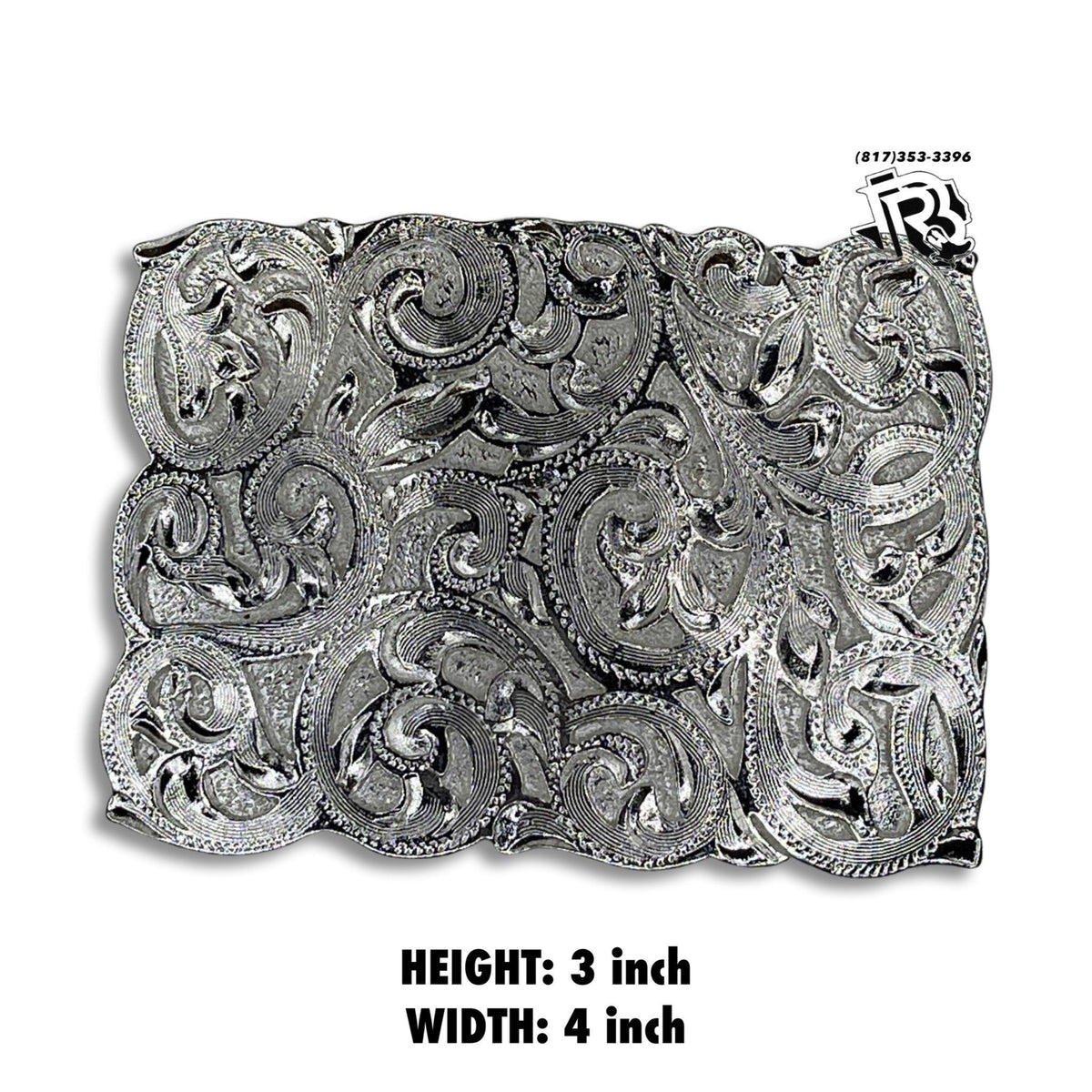 ERICK ‘’ | MEN WESTERN BELT BUCKLE SQUARE – Botas Rojero