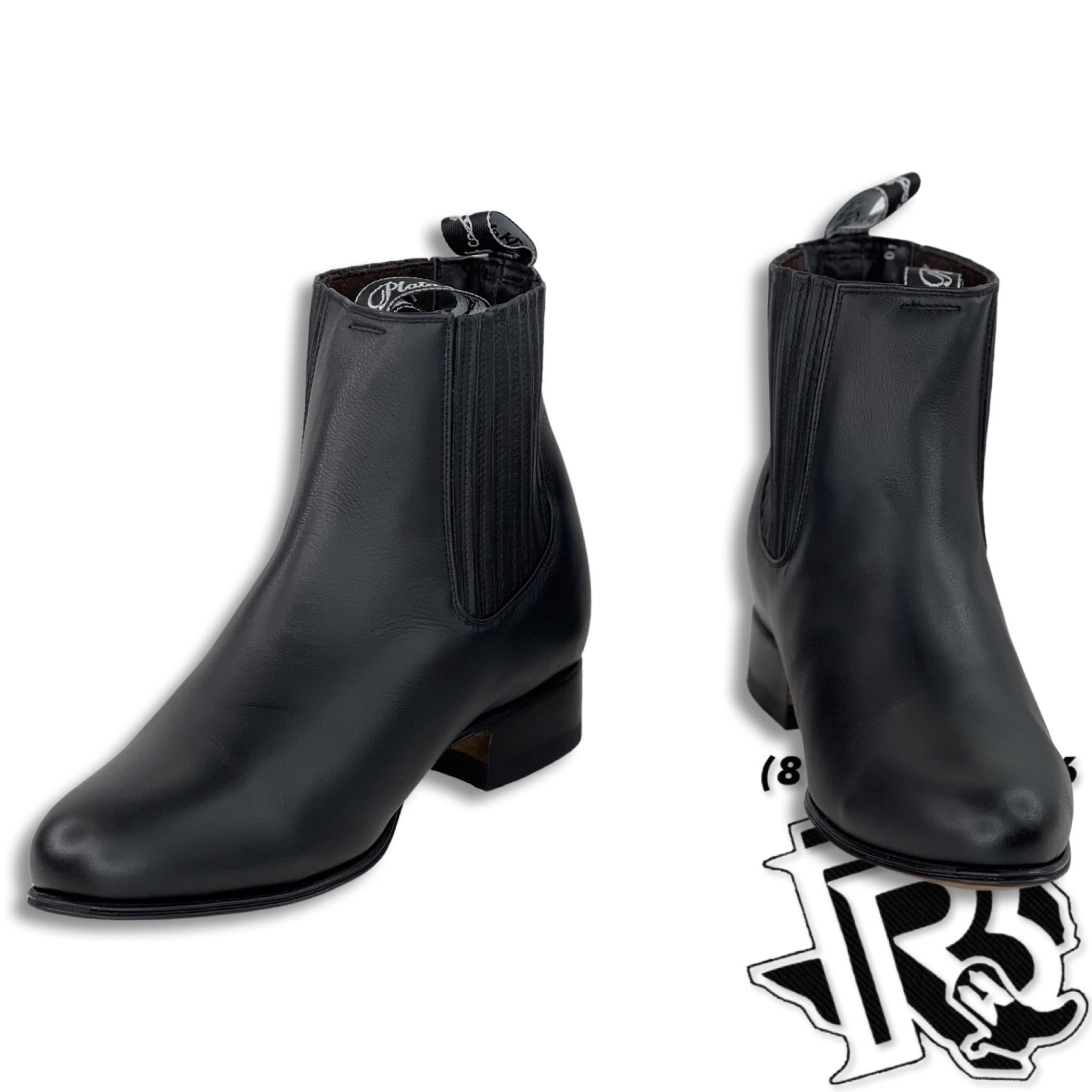 BOTIN CHARRO EL CANELO | PIEL DEER BLACK #232 – Botas Rojero